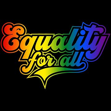 "Equality for All" Sticker for Sale by Rainbow-Store | Redbubble