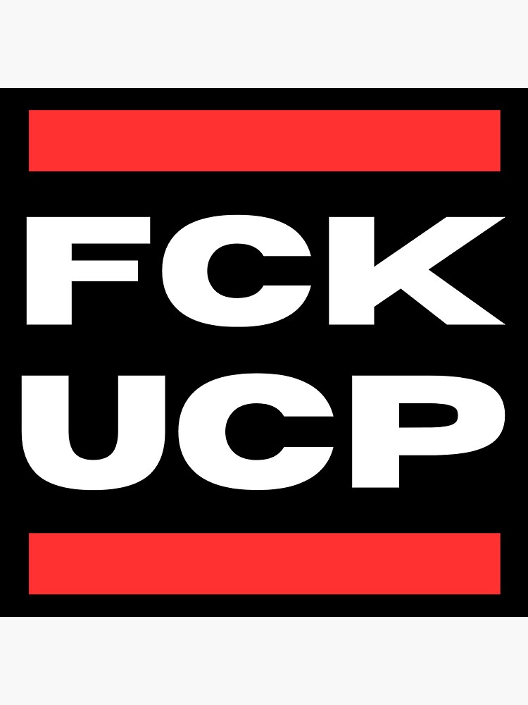 "Fck UCP" Sticker for Sale by AlbertaAntifa | Redbubble