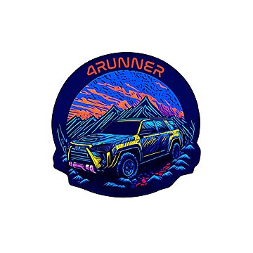 "4runner retro" Sticker for Sale by timegraf | Redbubble