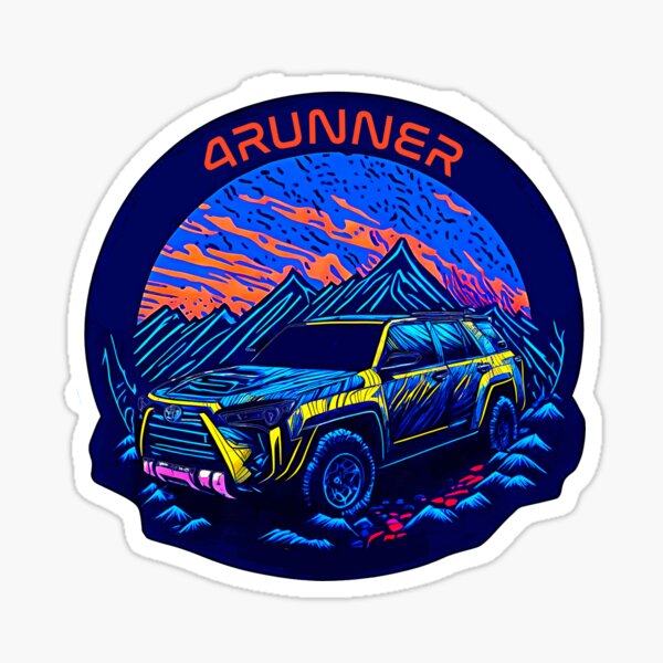 "4runner retro" Sticker for Sale by timegraf | Redbubble