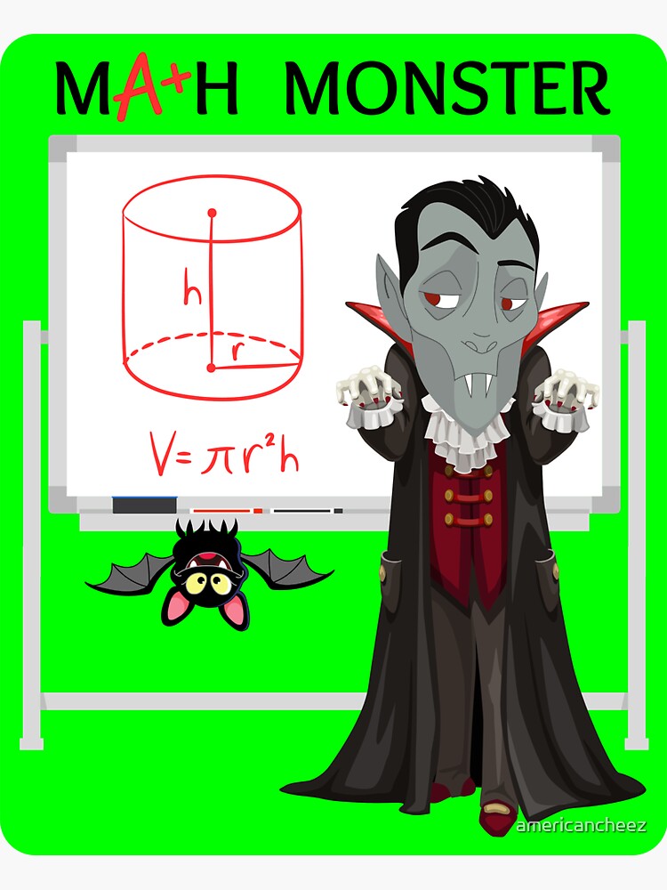 "Math Monster" Sticker for Sale by americancheez | Redbubble