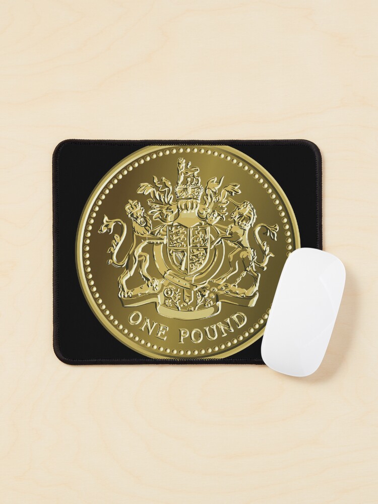 "British money gold coin one pound" Mouse Pad for Sale by kavalenkava ...