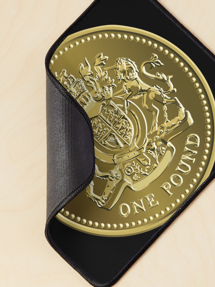 "British money gold coin one pound" Mouse Pad for Sale by kavalenkava ...