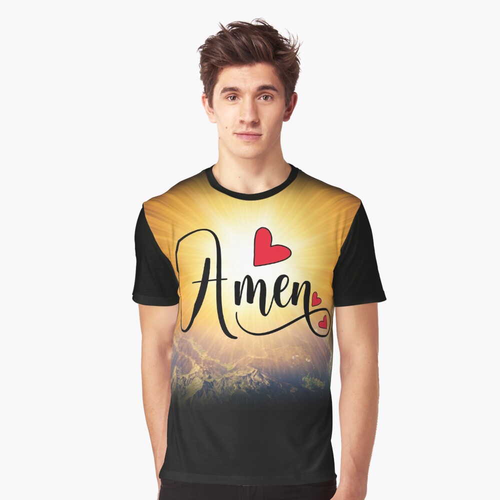 "Heartfelt Amen" Sticker for Sale by JamesTees | Redbubble