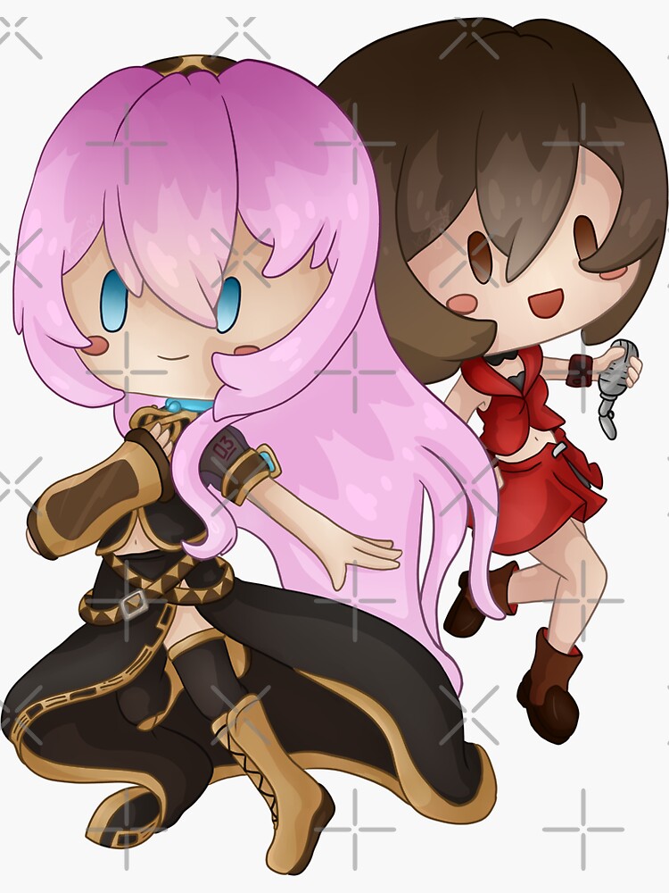 "Chibi Megurine Luka and Meiko Bundle" Sticker for Sale by Megku ...