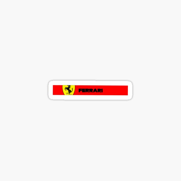"Scuderia Ferrari Formula One Team TV Graphic " Sticker for Sale by ...