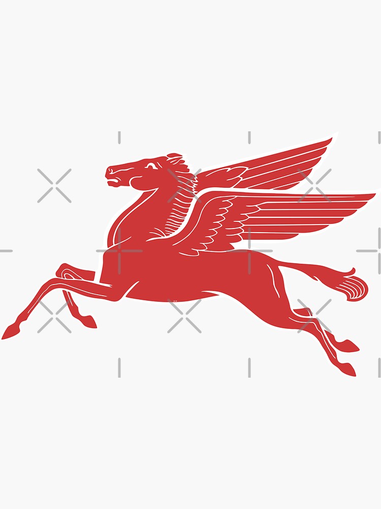 Red Pegasus Horse