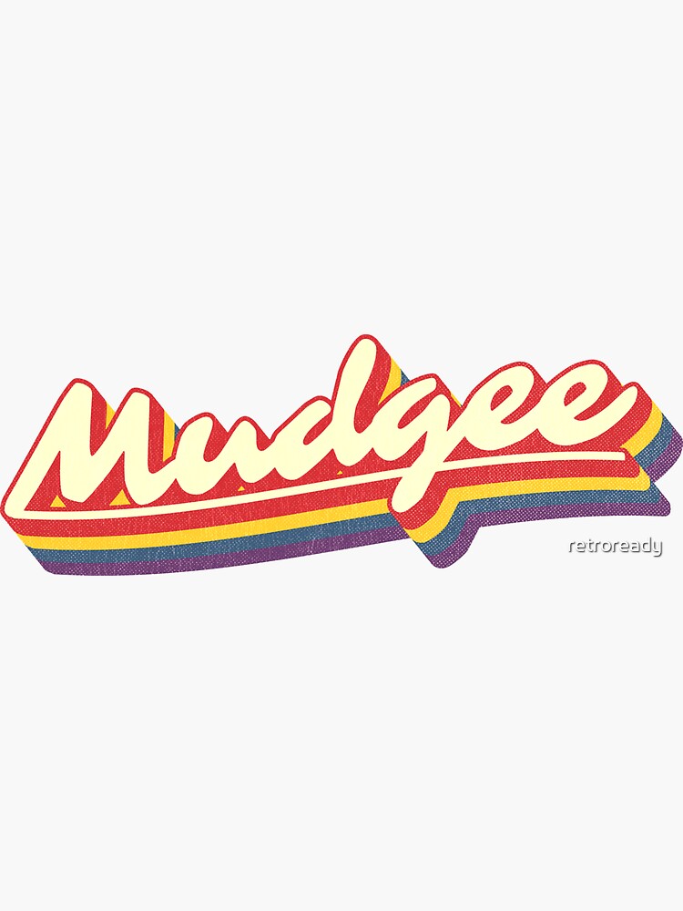"Mudgee, NSW | Retro Rainbow" Sticker by retroready | Redbubble