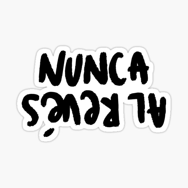 Pegatina Con La Obra Nunca Al Revés Morat De Minnie Orta Redbubble