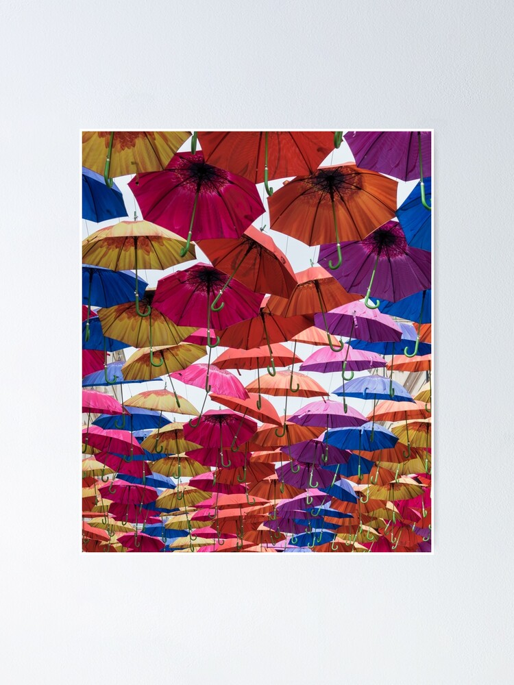 "Umbrellas!" Poster by CarolynEaton | Redbubble