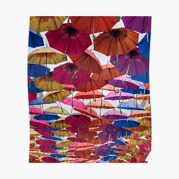 "Umbrellas!" Poster by CarolynEaton | Redbubble