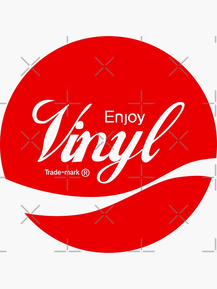 "Enjoy Vinyl" Sticker for Sale by BeArts | Redbubble