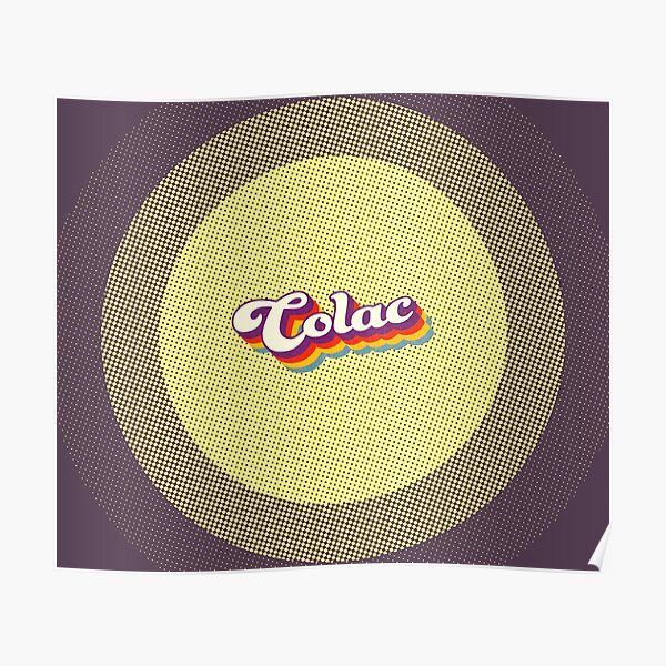 "Colac, VIC | Retro Rainbow" Poster for Sale by retroready | Redbubble