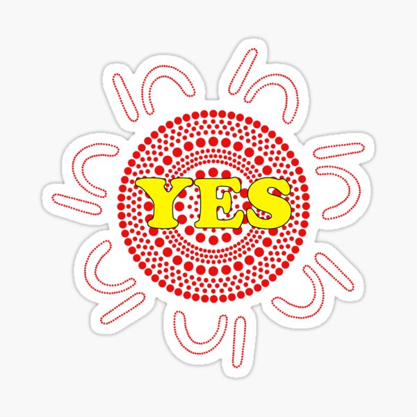 "Yes Voice to Parliament Hero" Sticker for Sale by MerndaAvenue | Redbubble