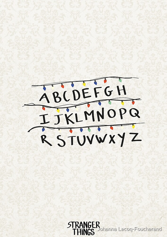 "Stranger Things - Garland Alphabet" by Johanna Lecoq-Foucherand ...