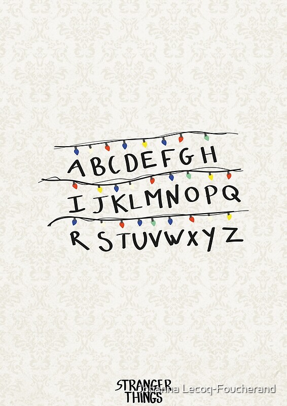 "Stranger Things - Garland Alphabet" by Johanna Lecoq-Foucherand ...