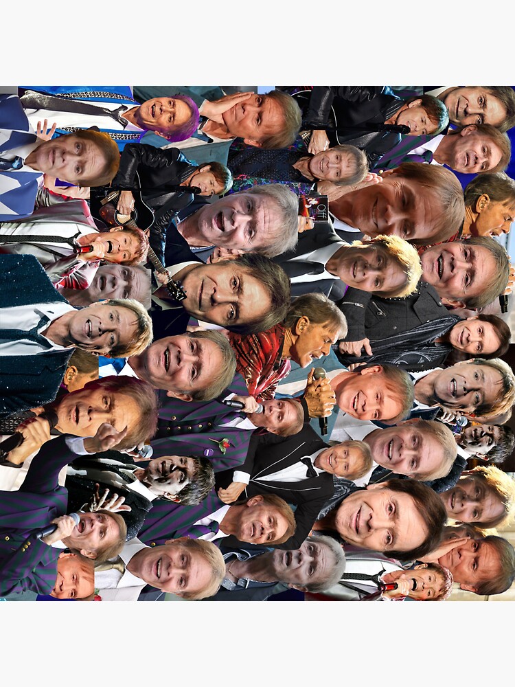"Cliff Richard Abstract Lateral Photo Collage" Sticker for Sale by ...