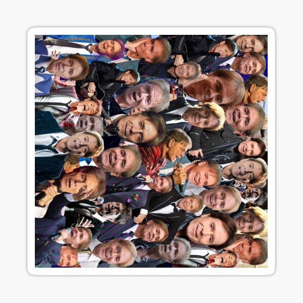 "Cliff Richard Abstract Lateral Photo Collage" Sticker for Sale by ...
