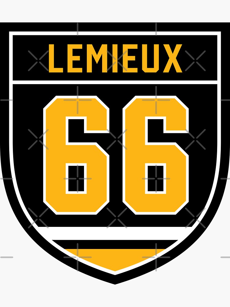 "Lemieux #66 emblem" Sticker for Sale by Tarroi | Redbubble