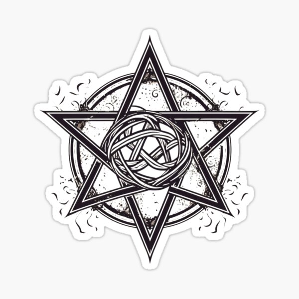 "Black Pentagon Symbol" Sticker for Sale by DirtyDogArts | Redbubble