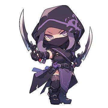 "Cute Chibi Anime Thief Rogue Girl" Sticker for Sale by stickondeez ...