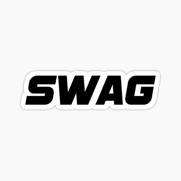 "Swag " Sticker for Sale by jsdesign1 | Redbubble