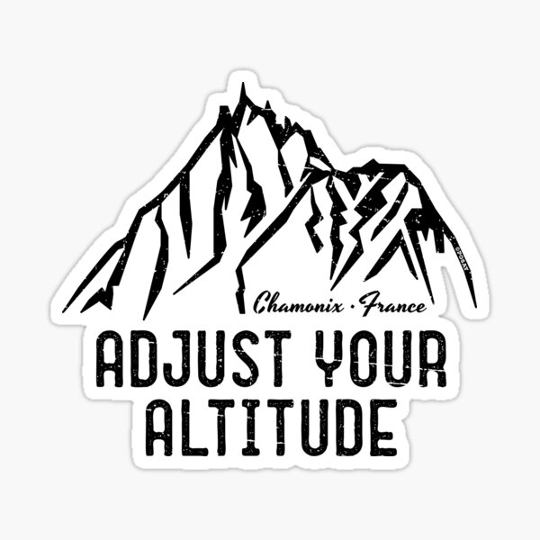 "Adjust Your Altitude " Sticker for Sale by posay | Redbubble