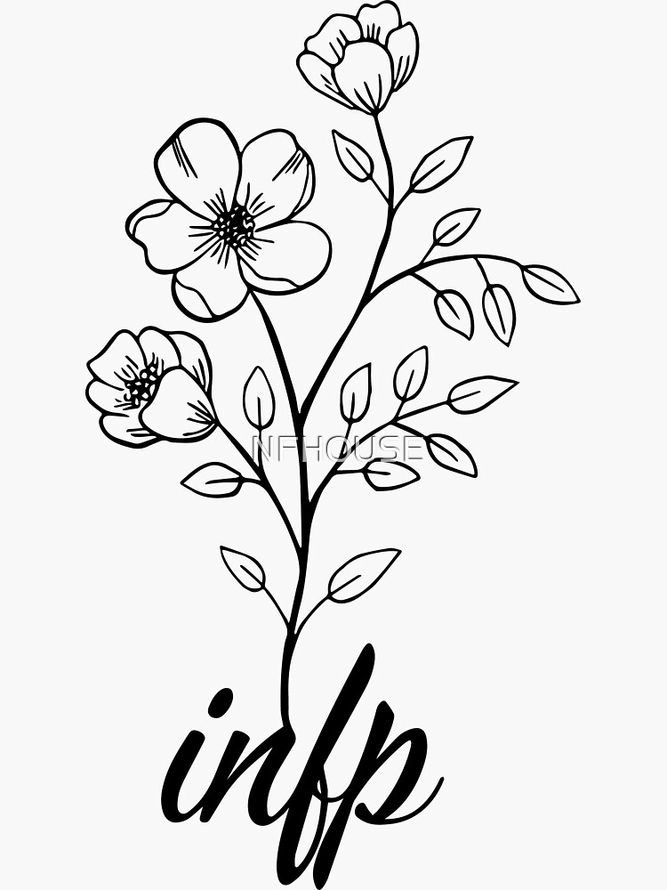"INFP Floral Design " Sticker for Sale by NFHOUSE | Redbubble