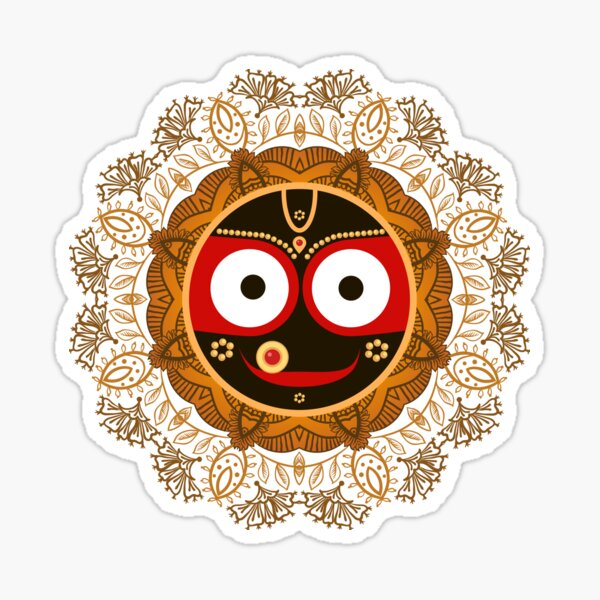 "Jagannath. Indian God of the Universe. Lord Jagannatha." Sticker for ...
