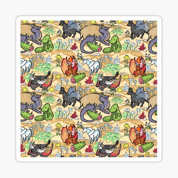 "Monster Hunter: World Pattern" Sticker for Sale by lnotekap | Redbubble