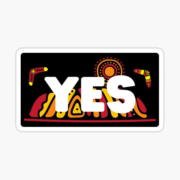 "Vote Yes" Sticker for Sale by DazArtDesigns | Redbubble