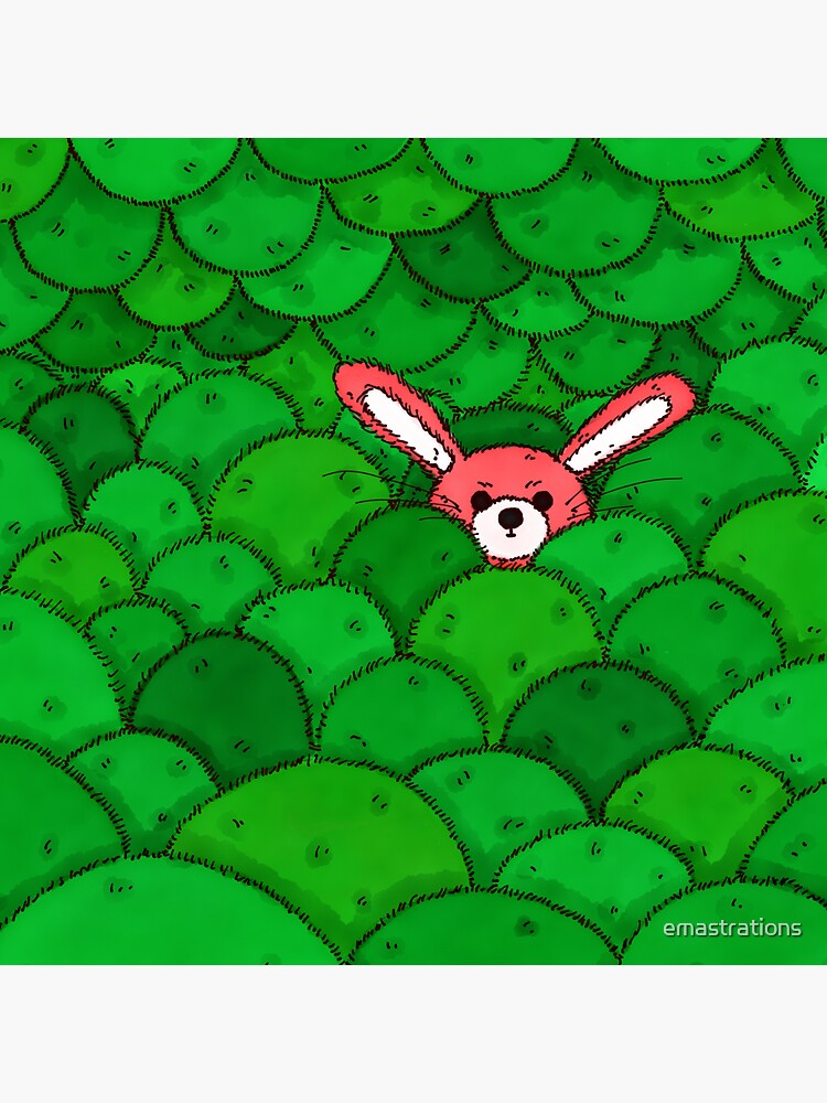 "Where is Bunny?" Sticker for Sale by emastrations | Redbubble
