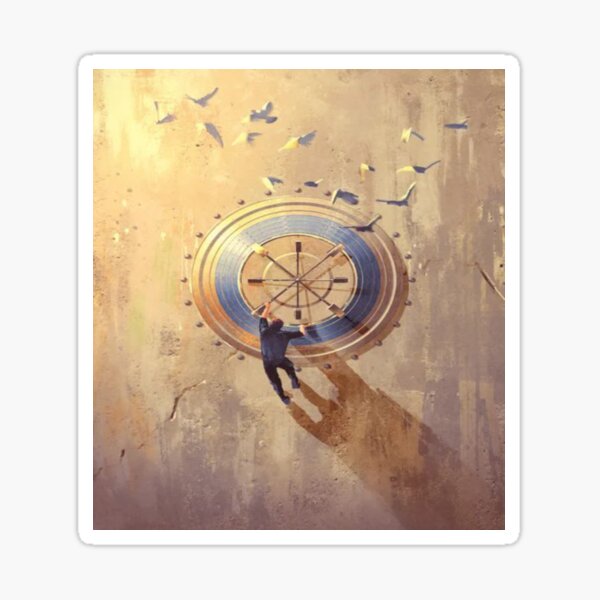 "escape from problems" Sticker for Sale by CodeCrush | Redbubble