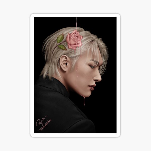 "ATEEZ Mingi (Pretty In Pink)" Sticker for Sale by supermanworks ...