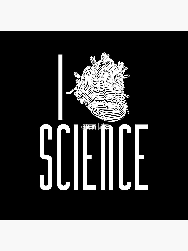 Pegatina «I HEART SCIENCE La anatomía del órgano anatómico del corazón ...