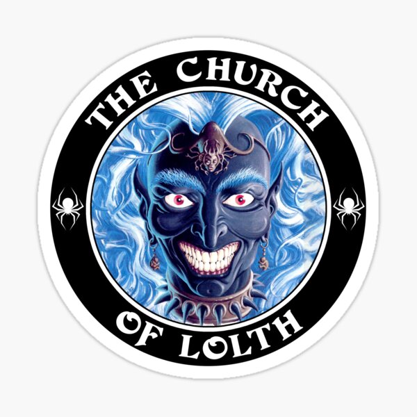 "Church of Lolth (For Light Shirts)" Sticker for Sale by Lost In Shirts ...