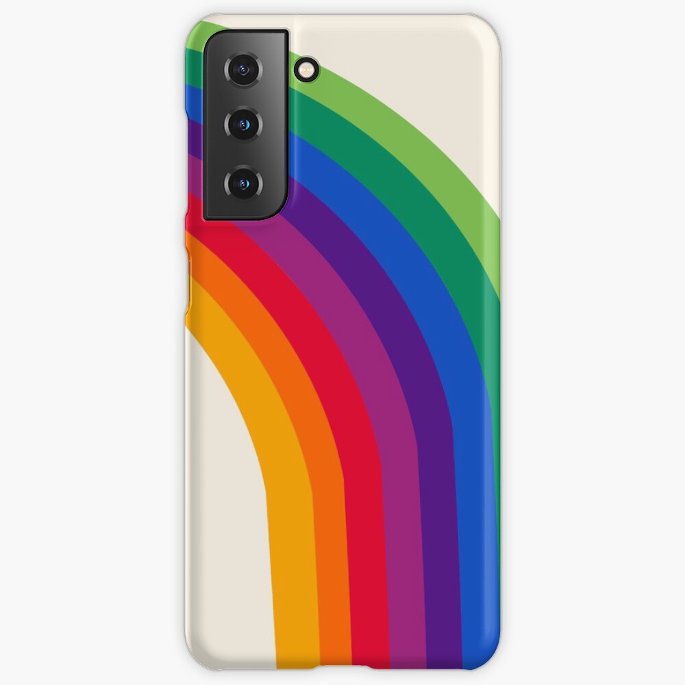 "Groovy - rainbow 70s 1970s style retro throwback minimal happy hippie ...