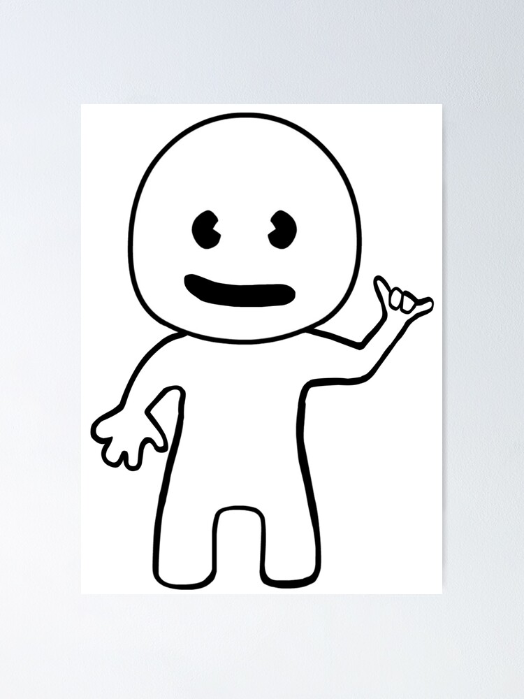 Póster «Cuelgue la figura de la historieta suelta» de ShellyG14 | Redbubble