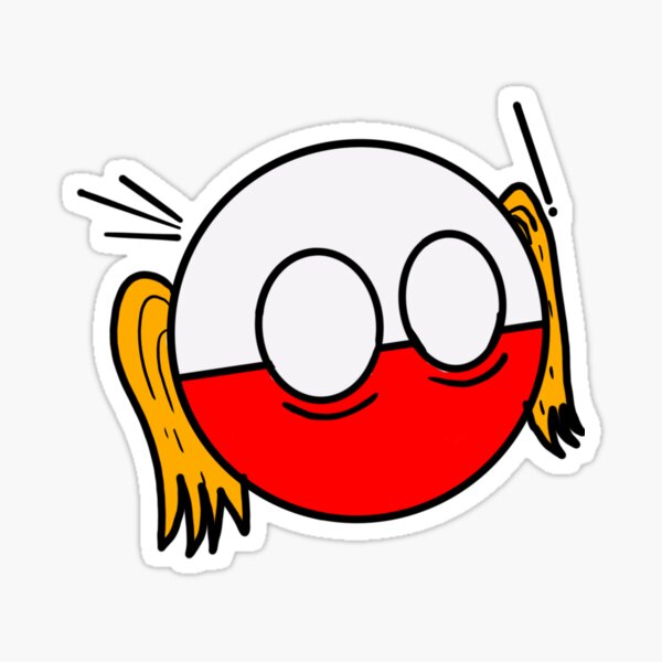 "Poland Countryballs" Sticker for Sale by Eviebex | Redbubble