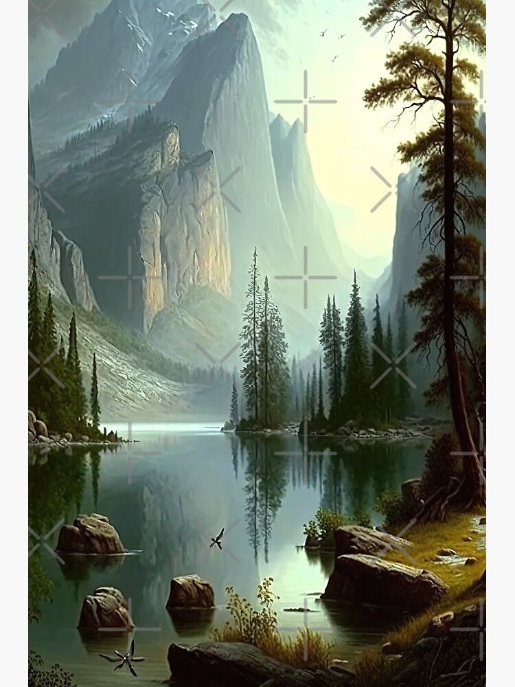 "Mountain View Landscape" Sticker for Sale by Digital Mindscape | Redbubble