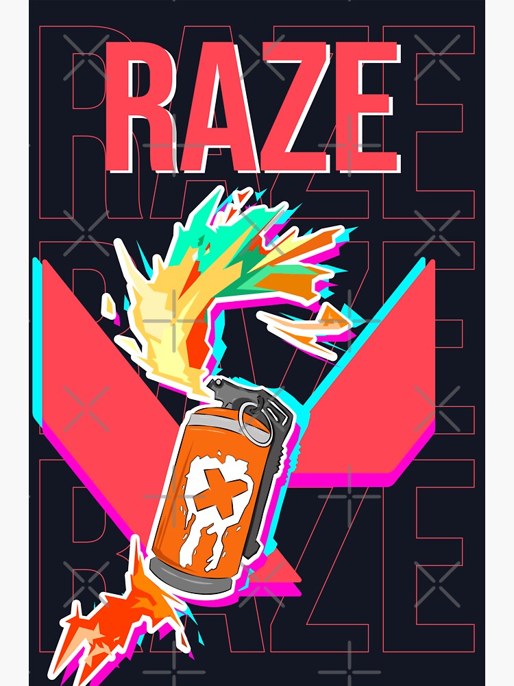 "Raze Grenade" Sticker by NUNC SHOP | Redbubble