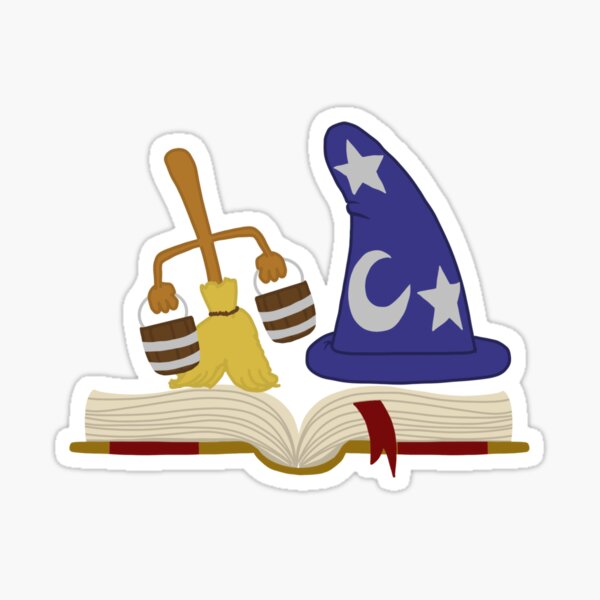 "Sorcerer’s Apprentice" Sticker for Sale by lyndsiemark | Redbubble