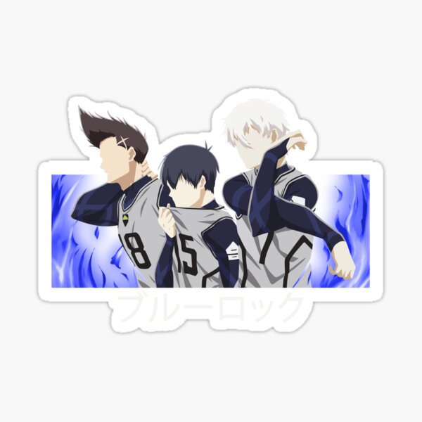 "blue lock anime - Yoichi Isagi Baro and Nagi" Sticker by Kagawa San ...