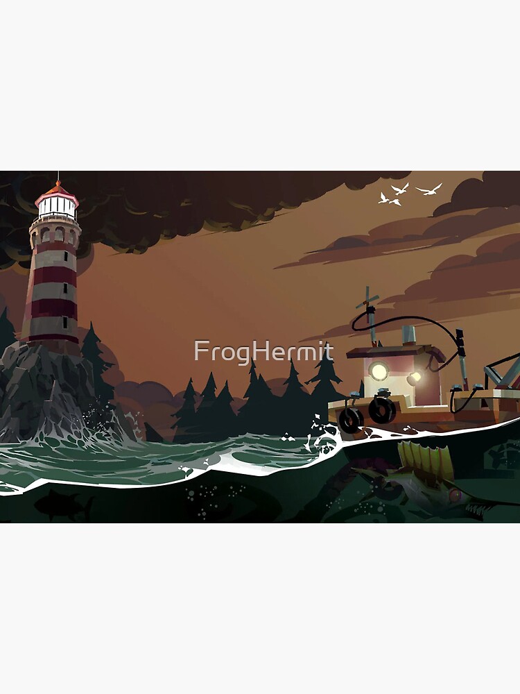 "DREDGE - Lighthouse " Art Board Print for Sale by FrogHermit | Redbubble