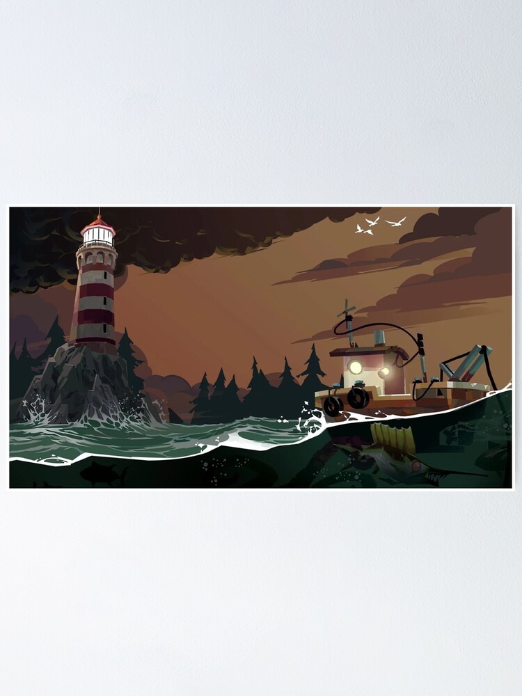 "DREDGE - Lighthouse " Poster for Sale by FrogHermit | Redbubble