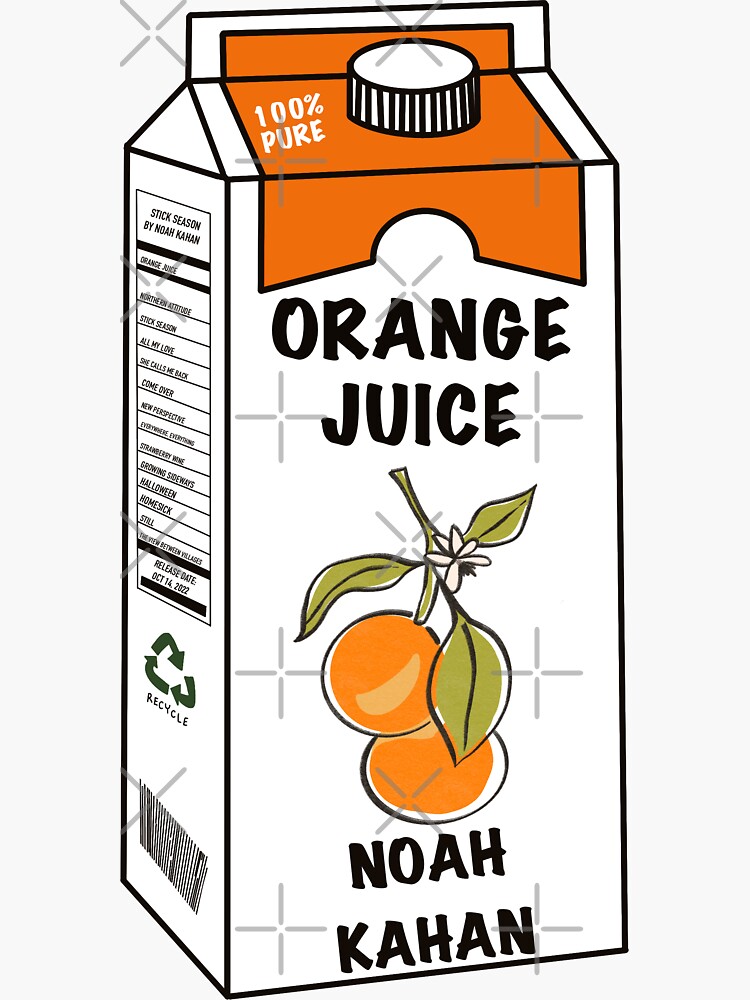 "Orange Juice Design ?" Sticker for Sale by autumnallen15 | Redbubble