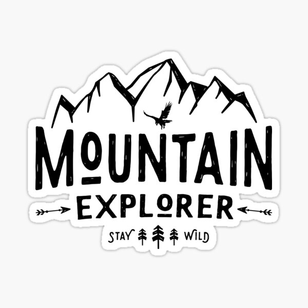 "Mountain Explorer" Sticker by posay | Redbubble