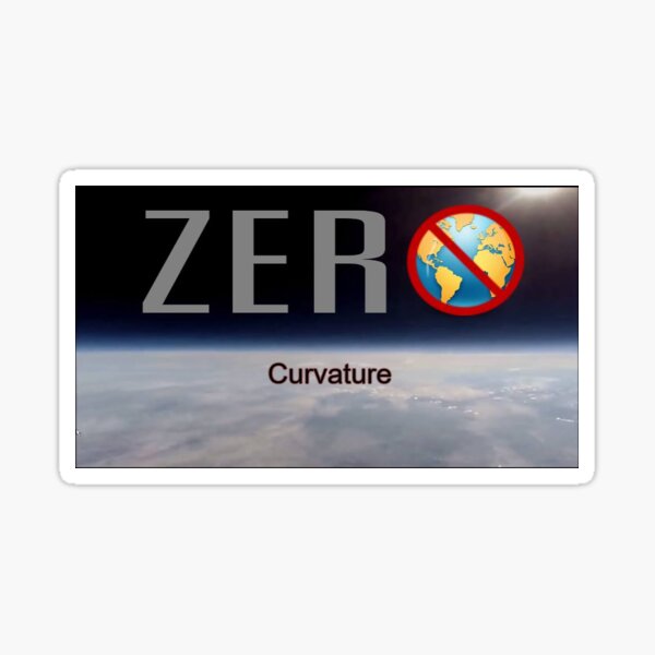 "Zero Curvature " Sticker for Sale by ScubaDracula | Redbubble