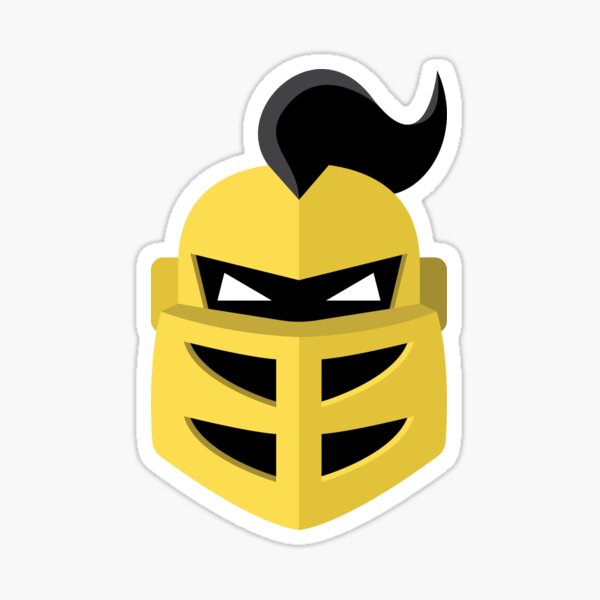 "Knightro Plain" Sticker by jacobgoodman | Redbubble