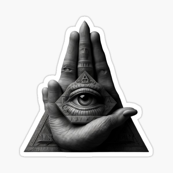 Illuminati Triangle Hand Symbol